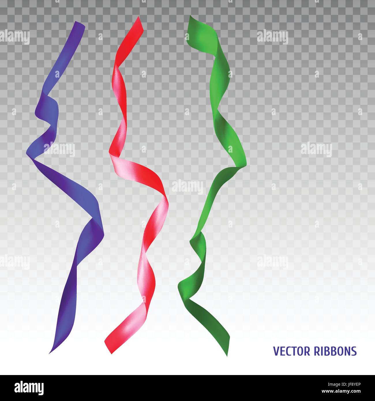 Set of three colorful ribbons Stock Vector Image & Art - Alamy