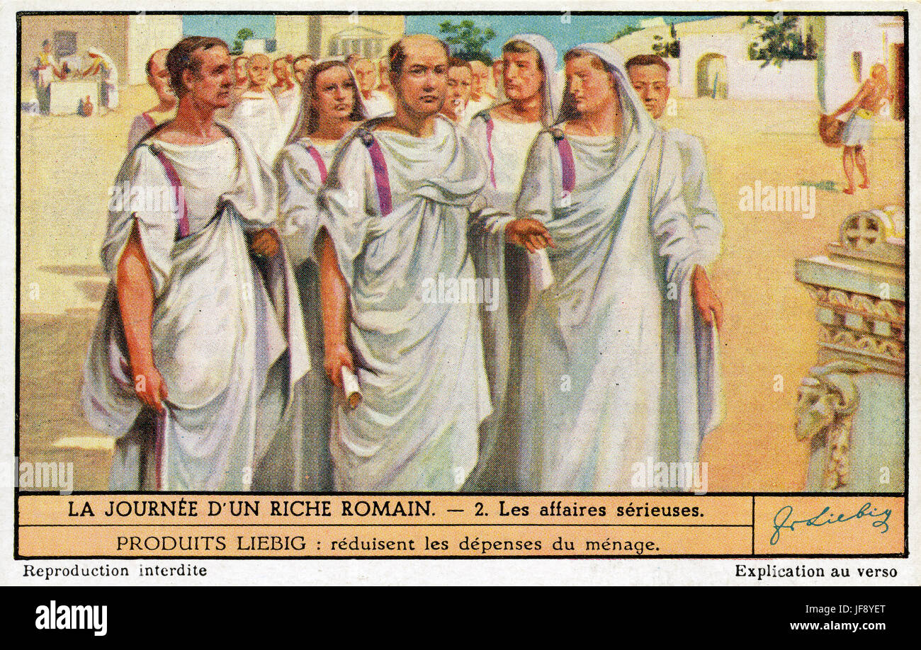 A day in the life of a rich Roman. Business affairs and visiting the ...