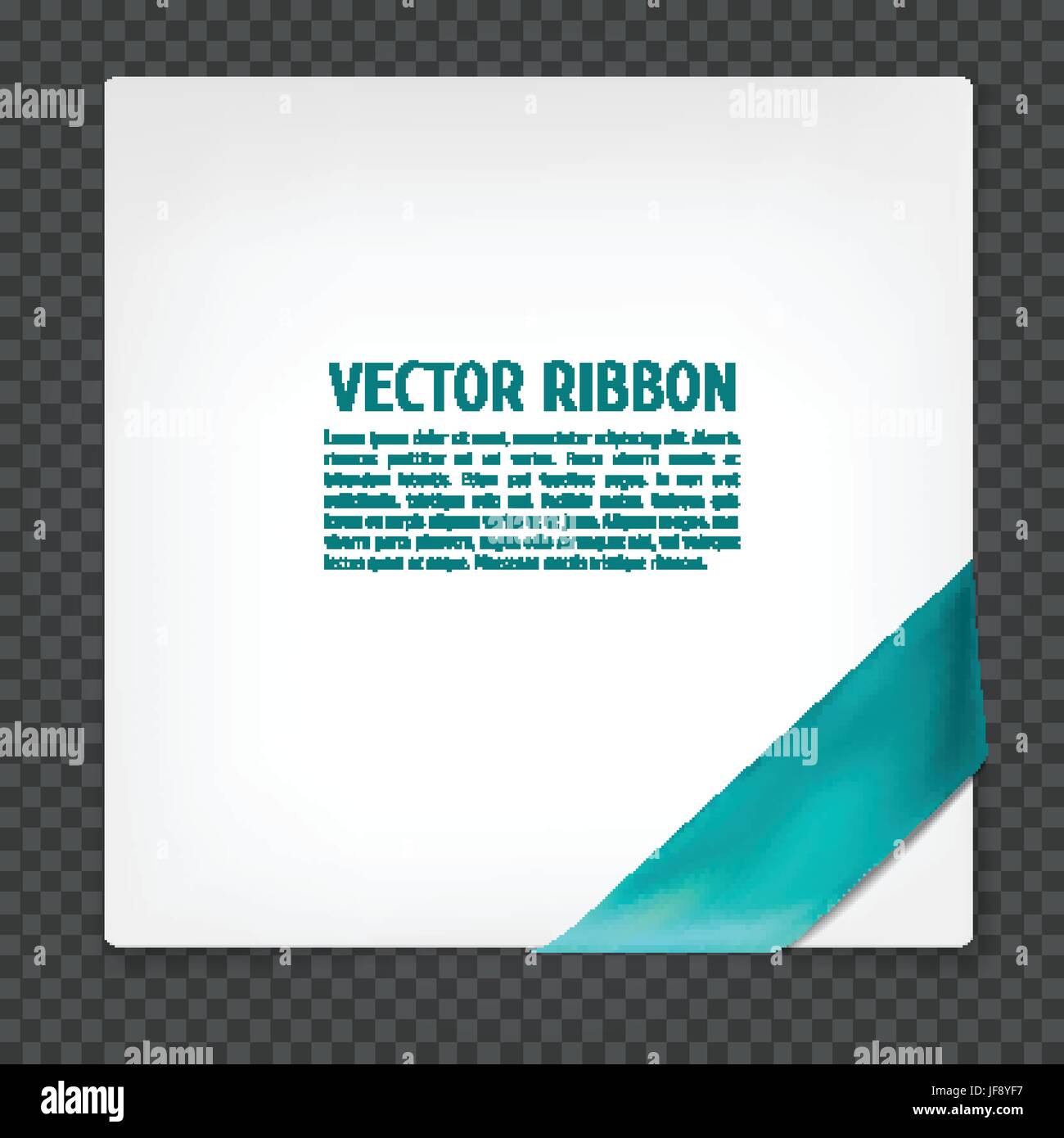 Blue corner ribbon Stock Vector Images - Alamy