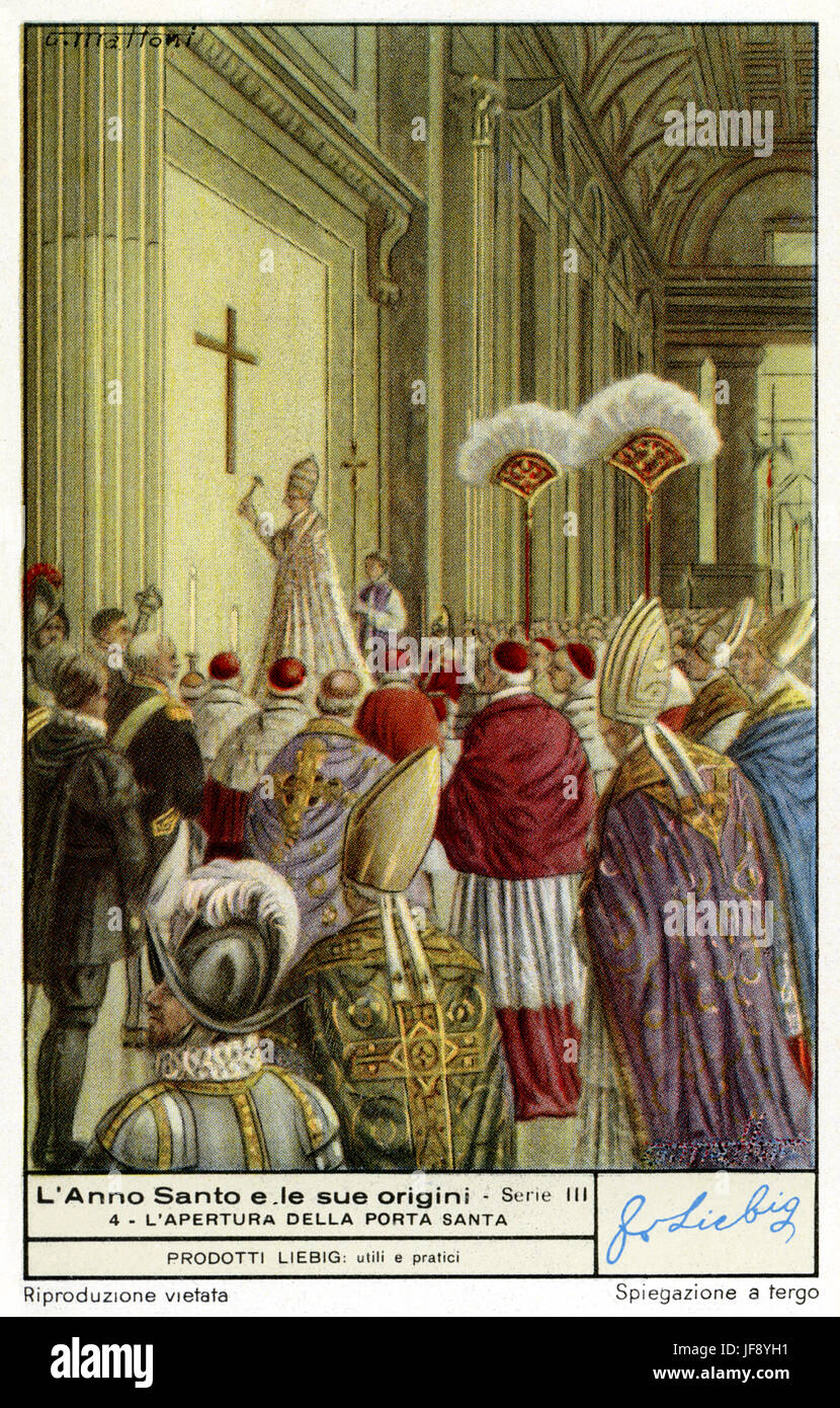 The Catholic holy year / jubilee and its origin. Opening the holy door ...