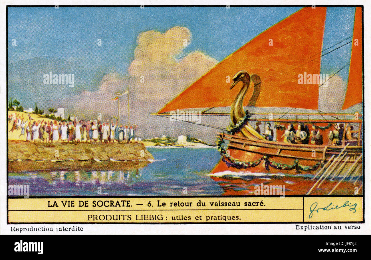 Return of the sacred vessel, after which Socrates was put to death. The ...