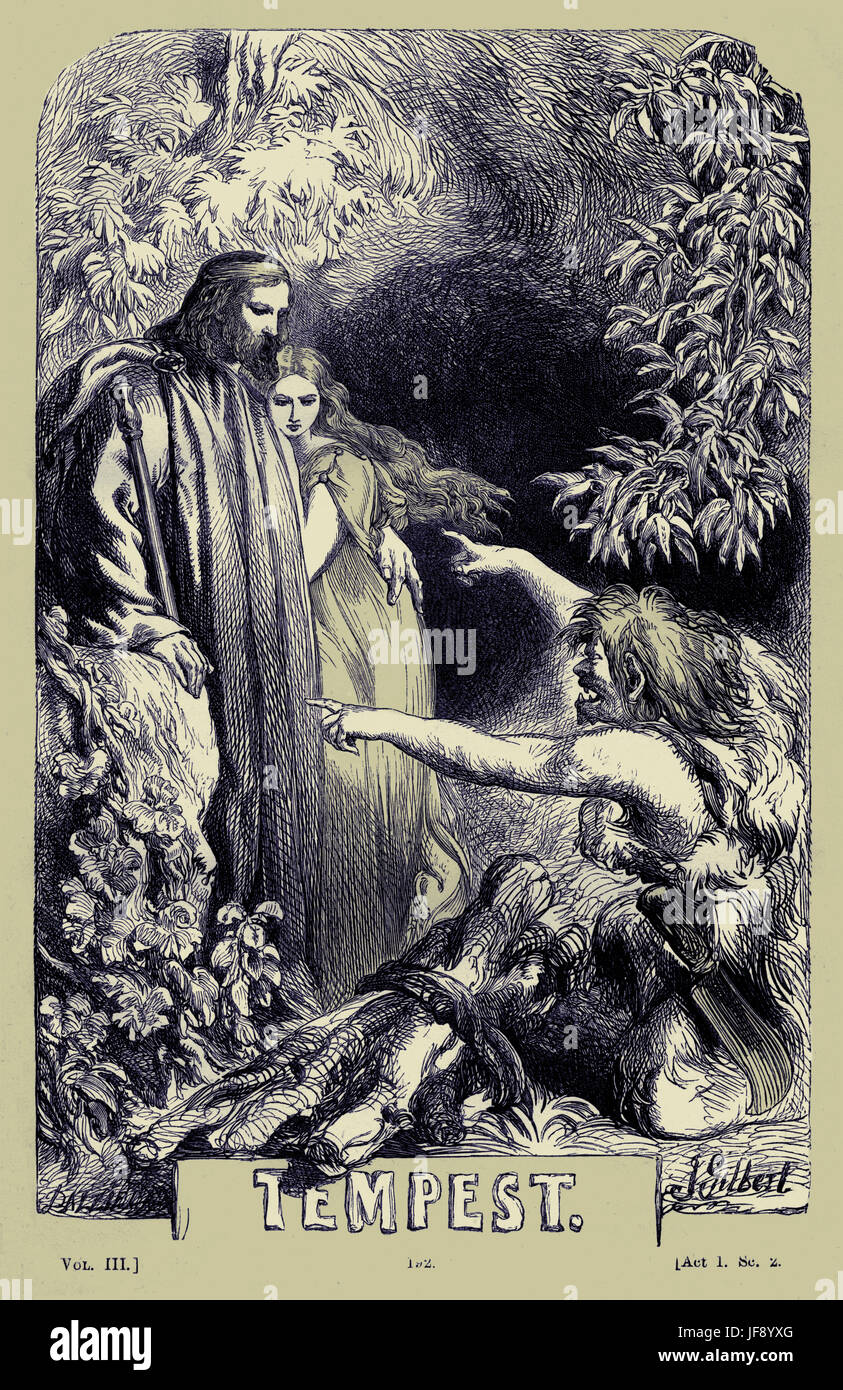 The Tempest, play William Shakespeare (1564 – 1616). Title page ...