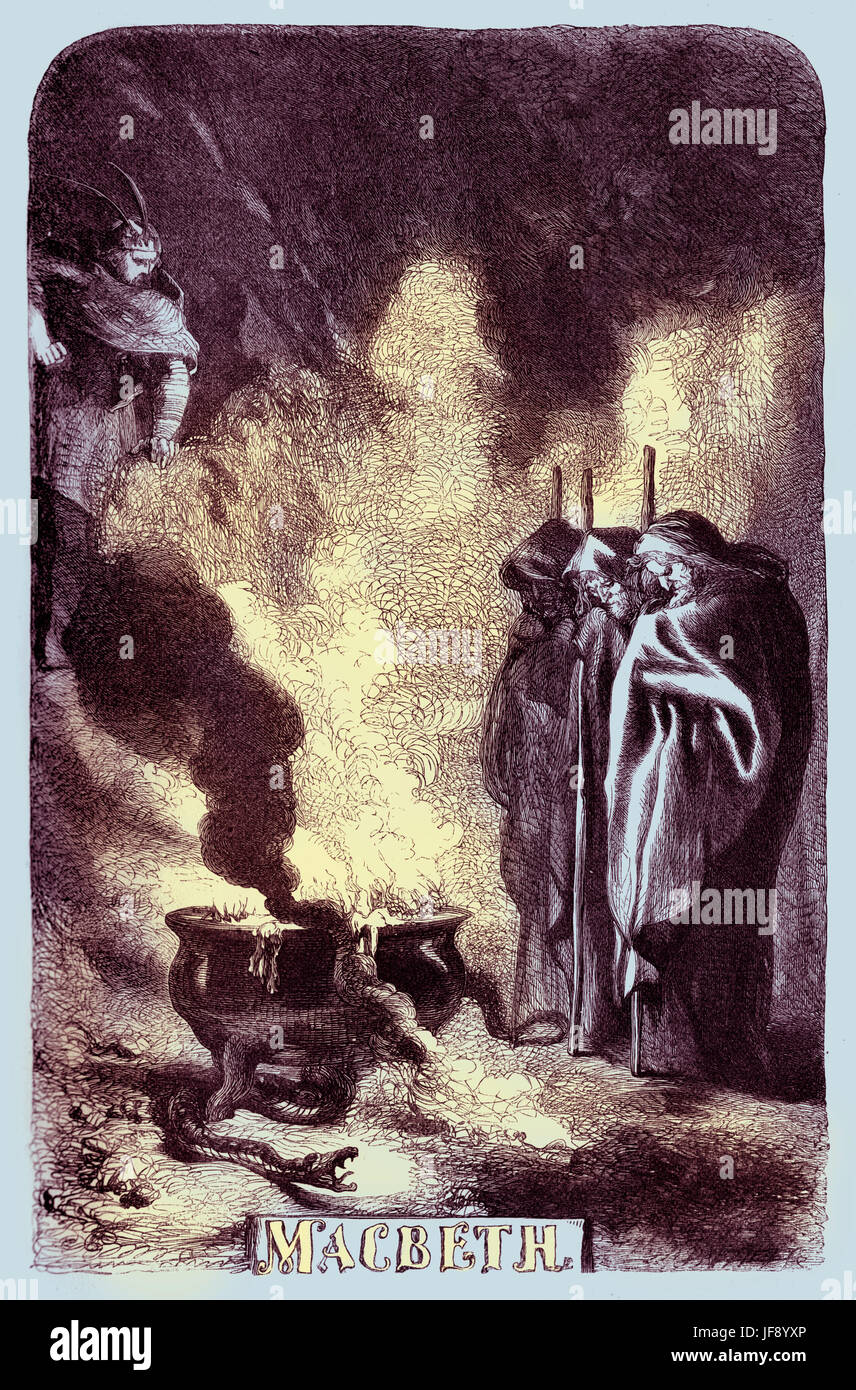 Macbeth shakespeare illustration hi-res stock photography and images ...
