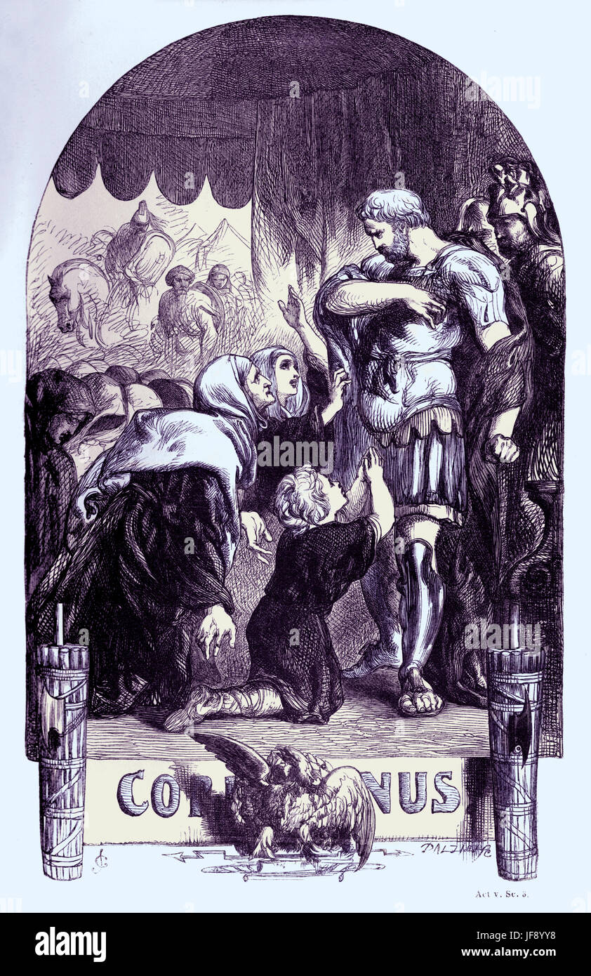 Coriolanus, play William Shakespeare (1564 – 1616). Title page ...