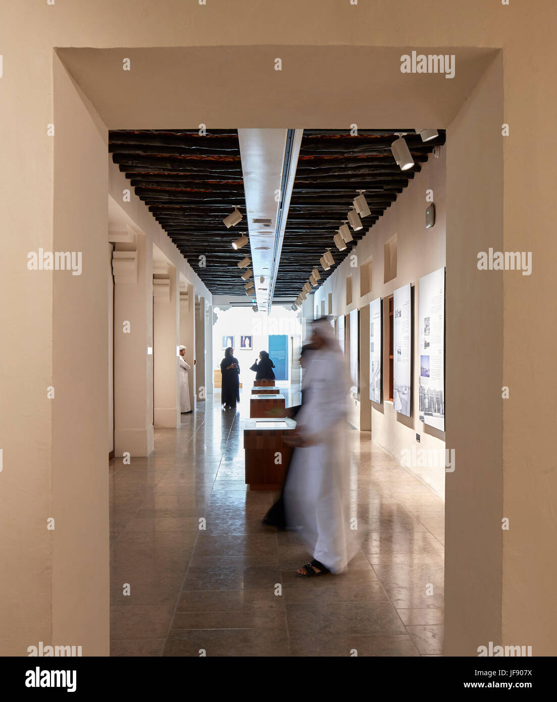 Interior views around museum. Mohammed Bin Jassim House, Doha, Qatar ...