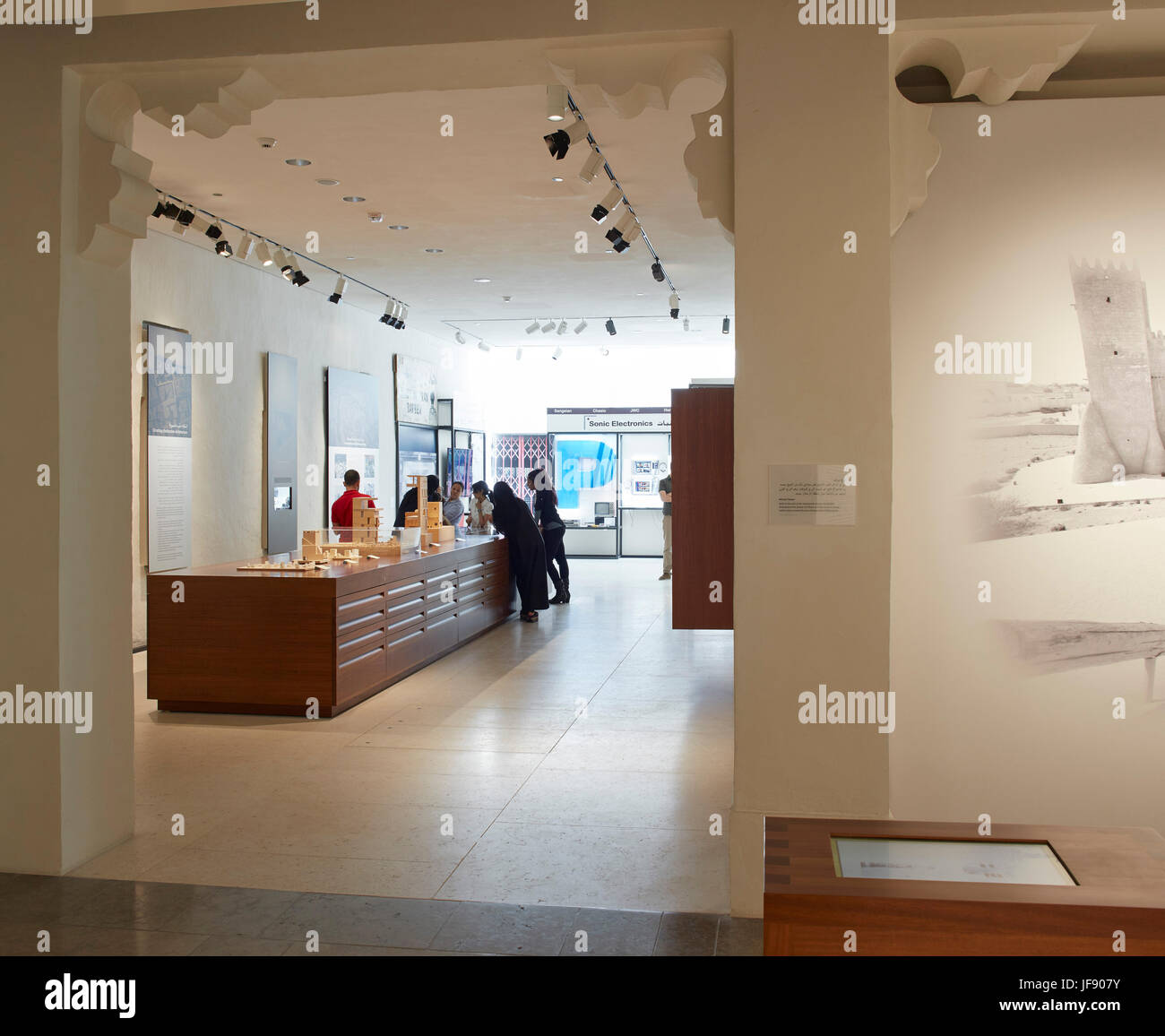 Interior views around museum. Mohammed Bin Jassim House, Doha, Qatar ...