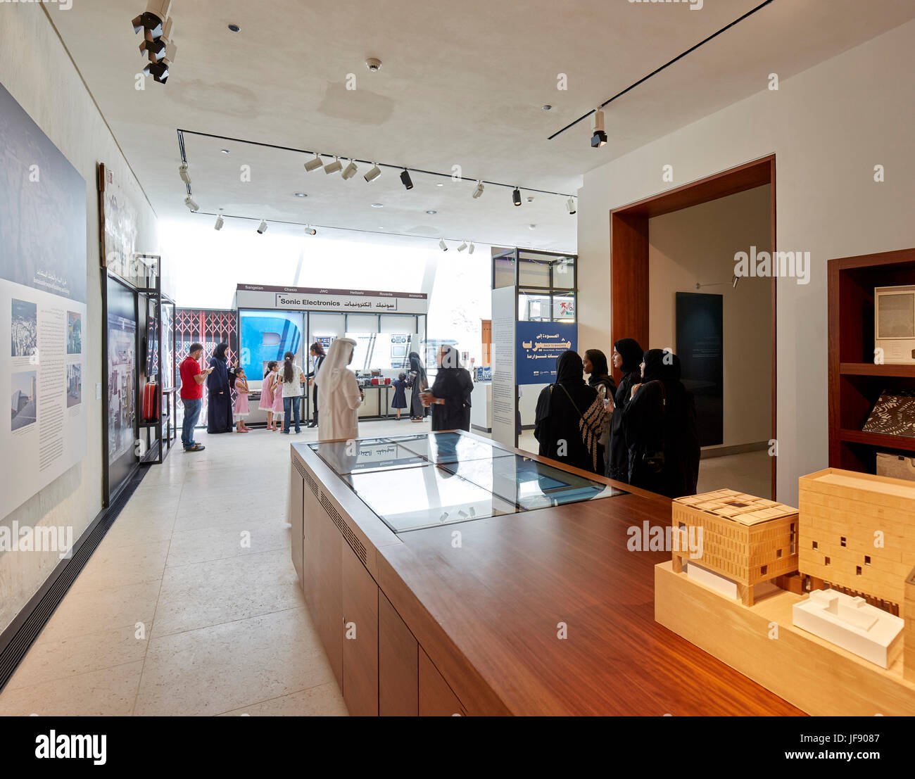 Interior views around museum. Mohammed Bin Jassim House, Doha, Qatar ...