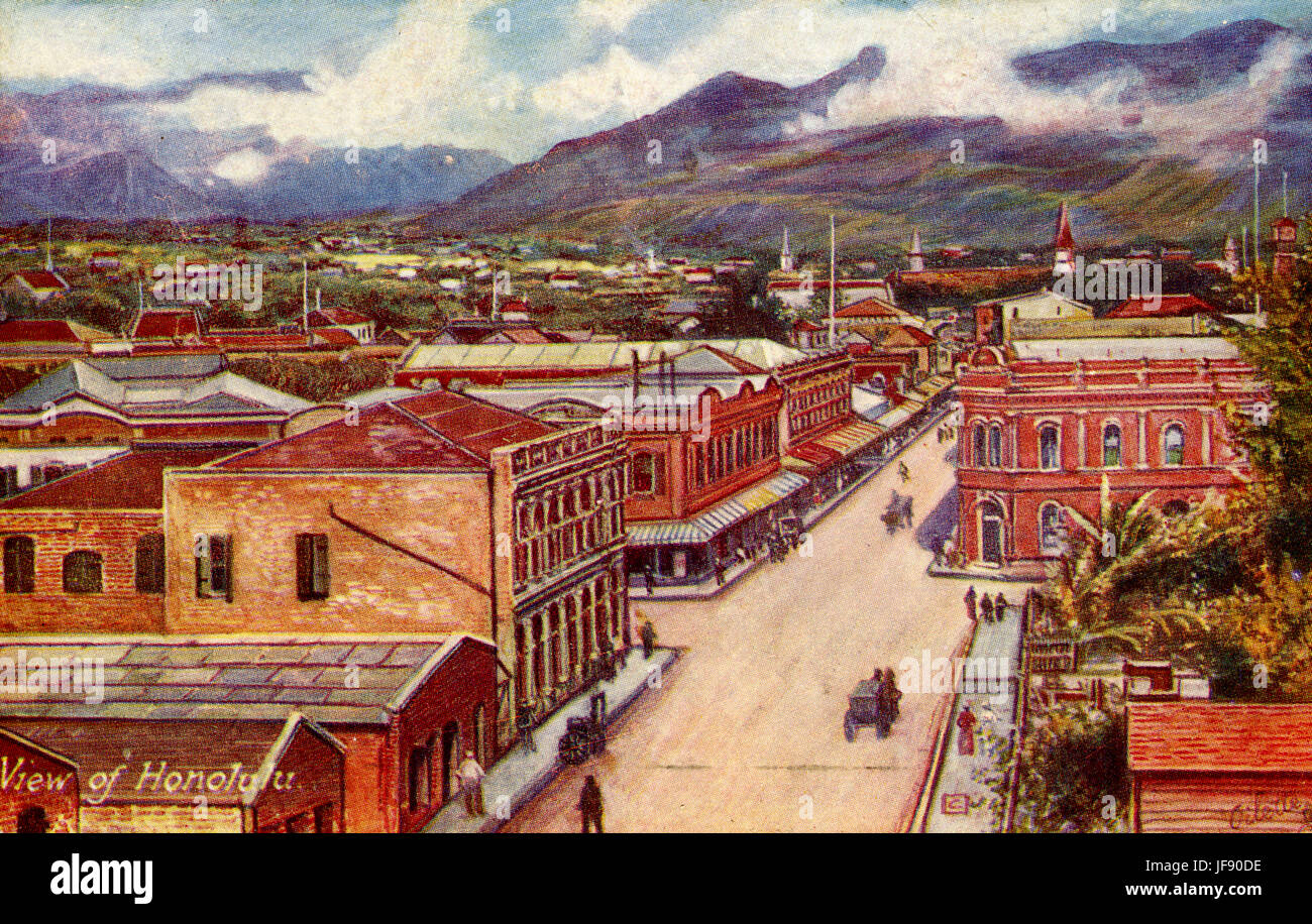 Honolulu, Hawaii, early 20th century Stock Photo - Alamy