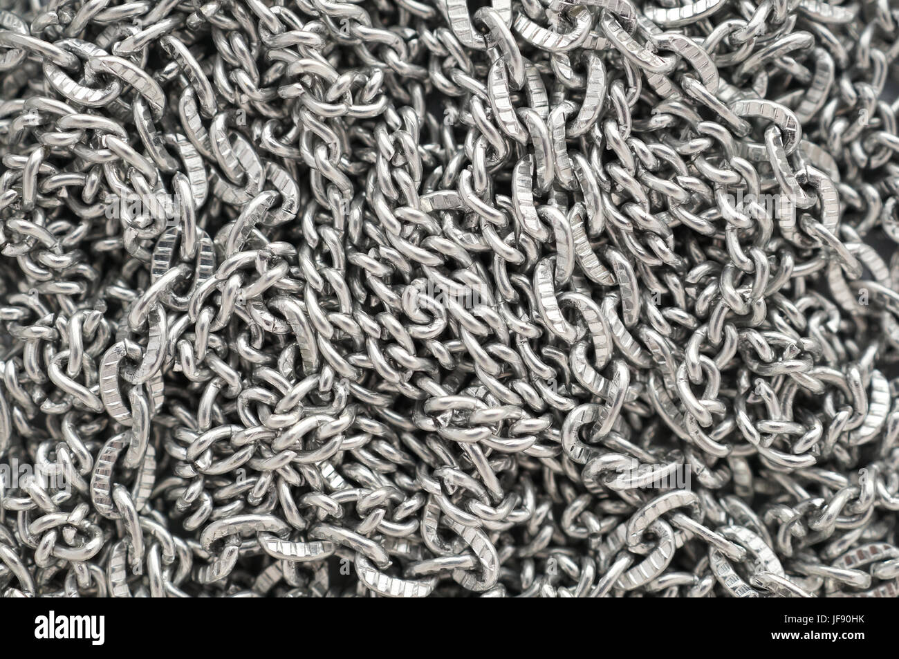 White metal chains background Stock Photo - Alamy