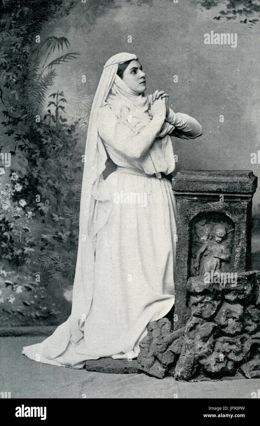 Rose Caron, French soprano, in costume in the role of Elisabeth in ...