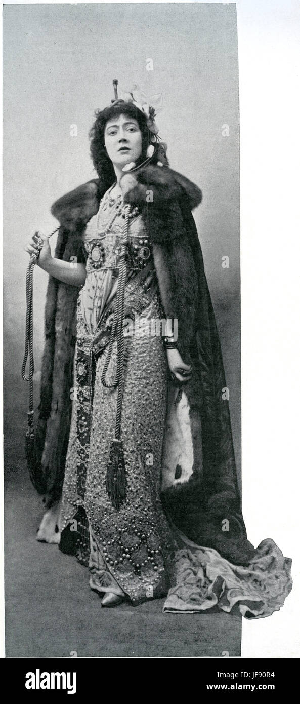 Jane Hading as Joséphine in Plus que reine, play by Emile Bergerat ...