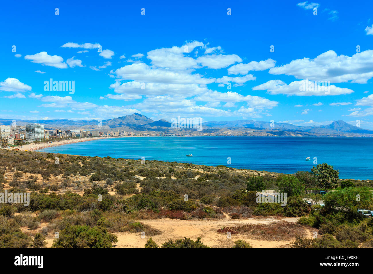 Benidorm city coast view (Spain Stock Photo - Alamy
