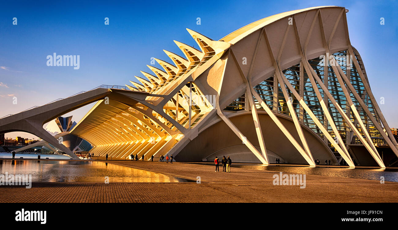Another of Santiago Calatrava's beautiful buildings in Valencia's City ...