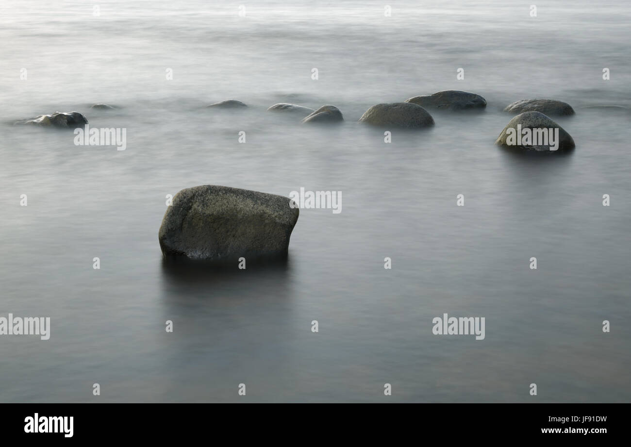 Stones in Surf Long Exposure Photo Stock Photo - Alamy