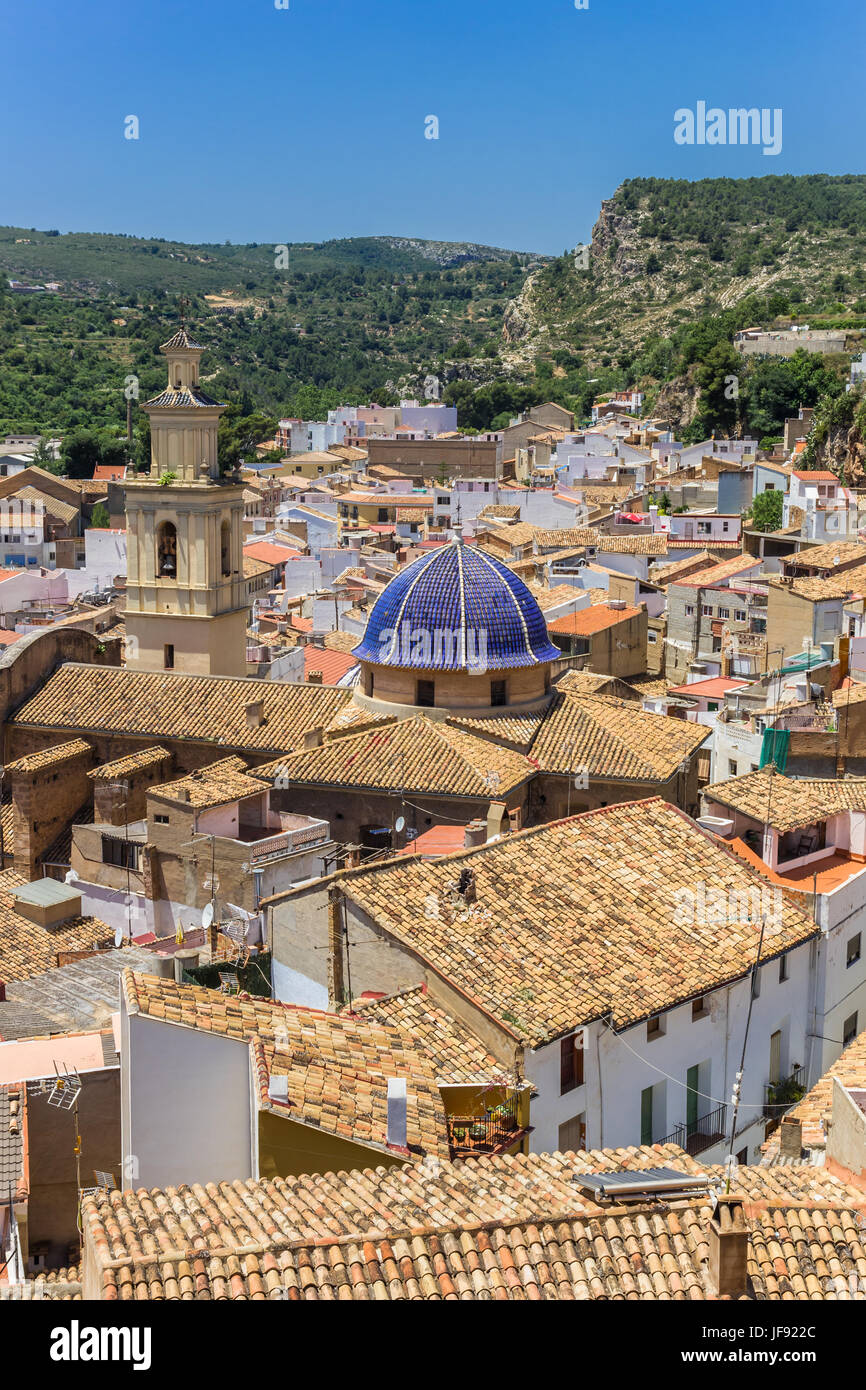 View over Bunol and the surrounding mountains in Spain Stock Photo - Alamy