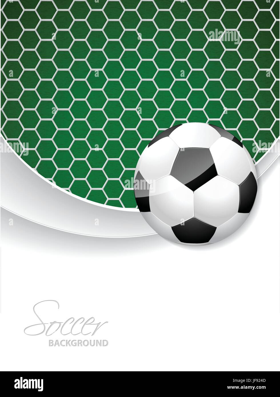 Soccer brochure design with ball and net Stock Vector Image & Art - Alamy