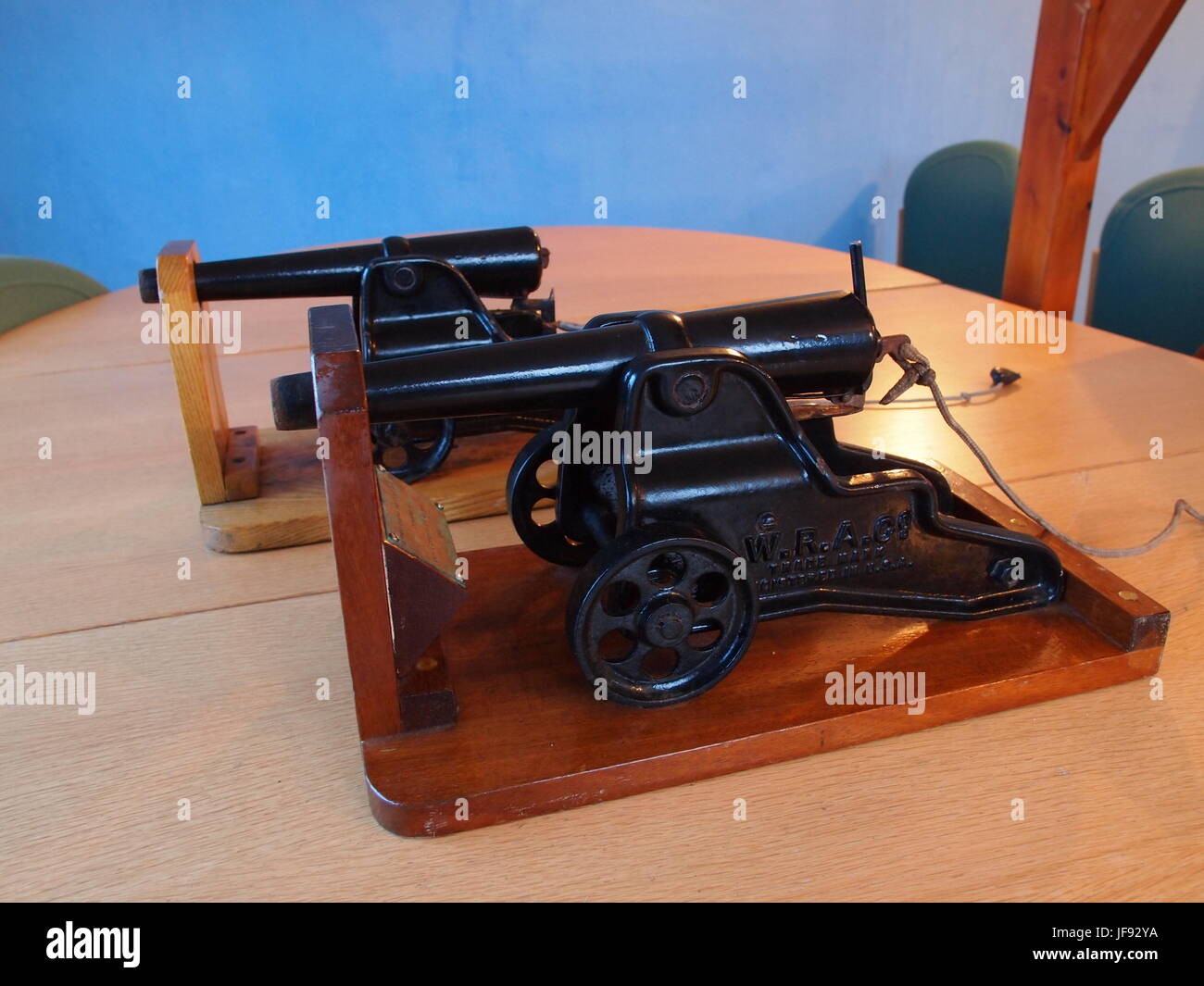 Two miniature Winchester signal cannons Stock Photo - Alamy