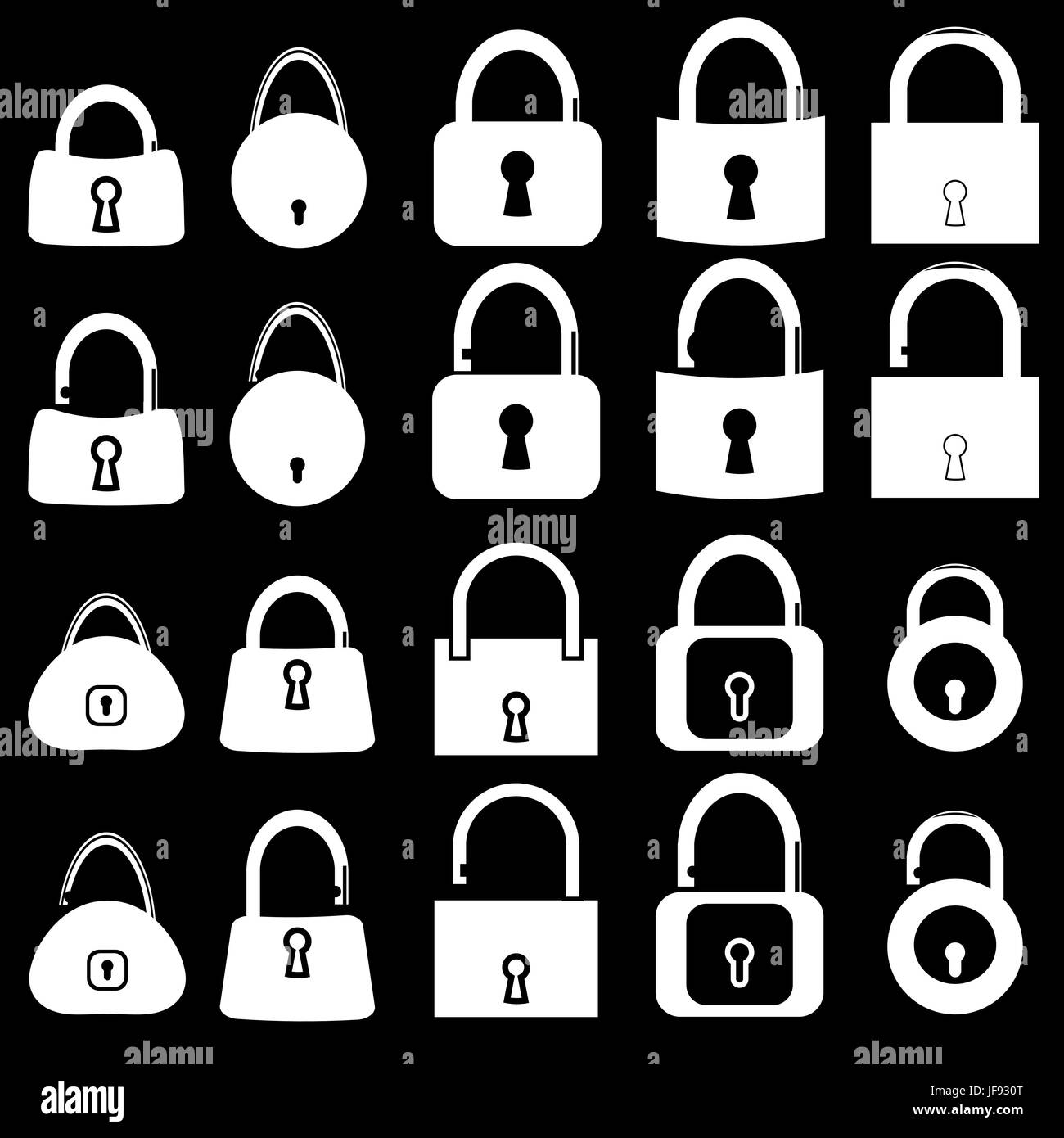 Dark locks hi-res stock photography and images - Alamy