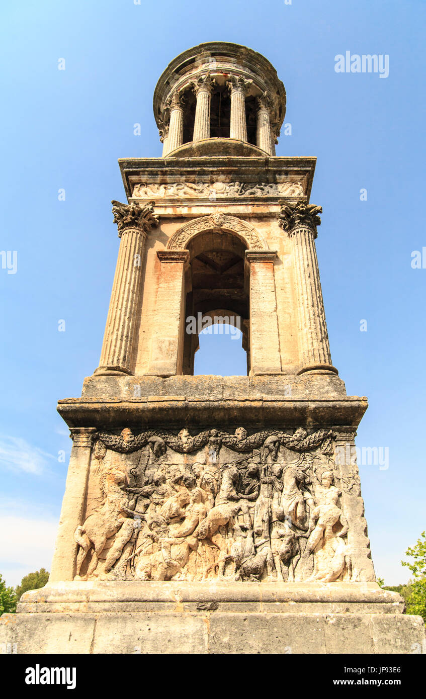 Mausoleum of the Julii at Glanum, Provence, France Stock Photo - Alamy