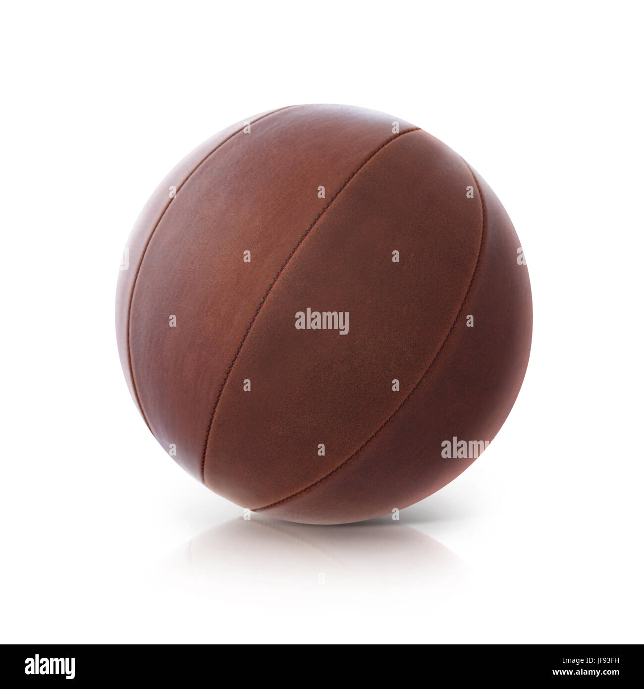 Leather ball 3D illustration Stock Photo - Alamy