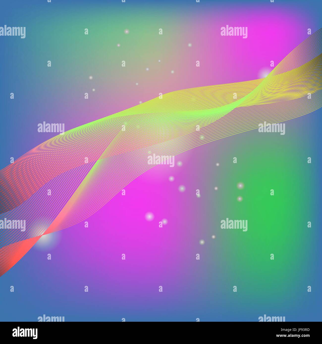 Abstract Wave Texture on Colorful Star Background Stock Vector Image ...