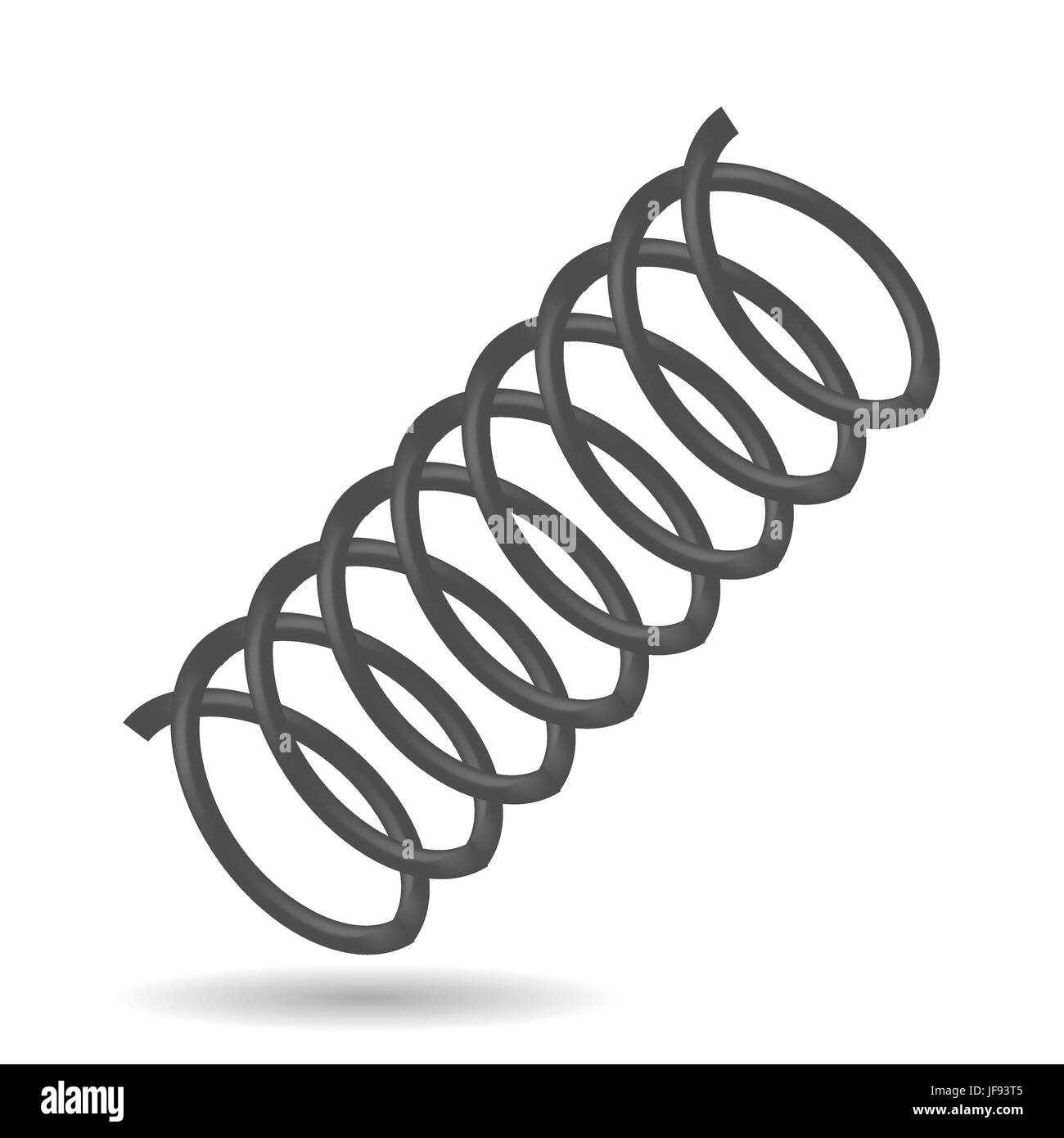 Compressed spring isolated Stock Vector Images - Alamy