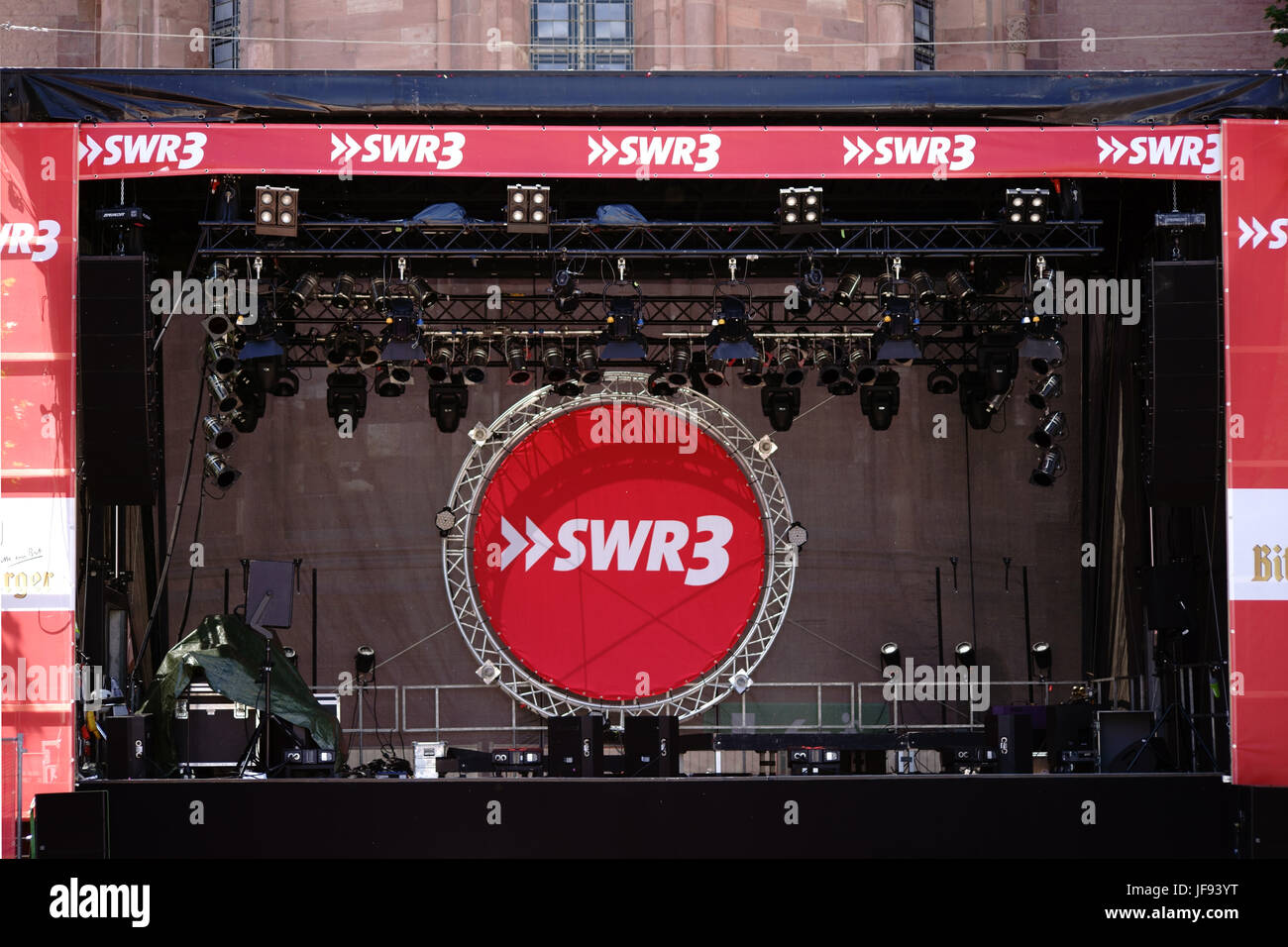 Mainz, Germany - June 26, 2017: An established concert stage of the SWR ...