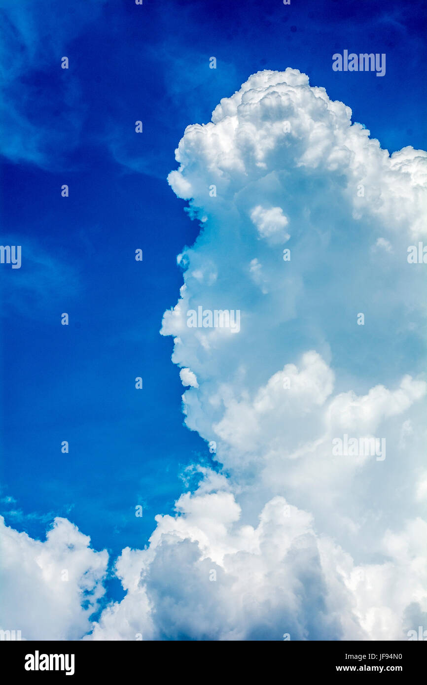 Cute Alien in the sky - side view Stock Photo - Alamy