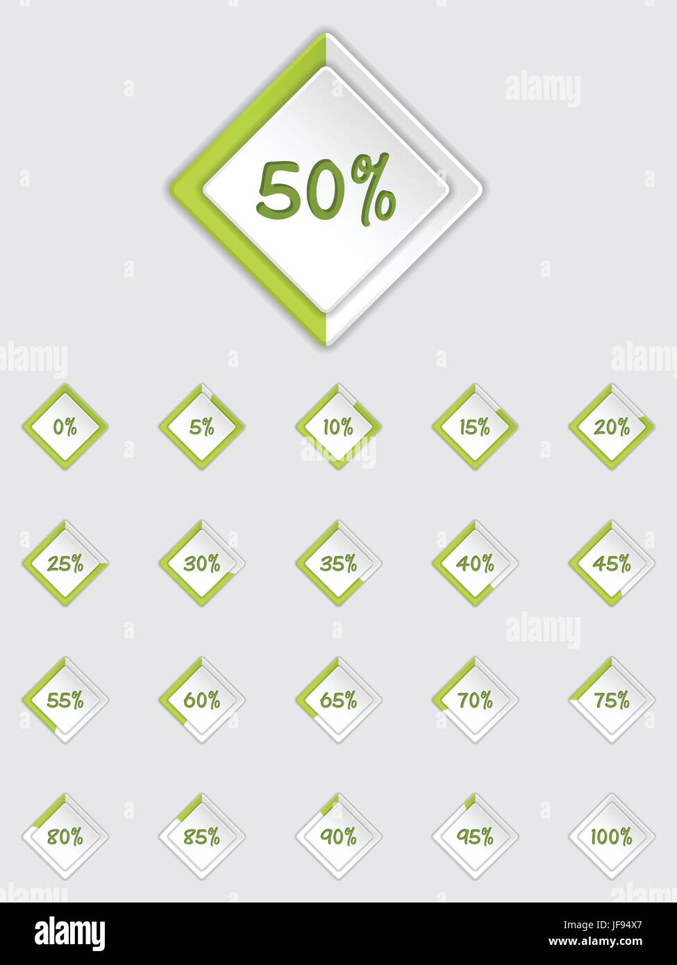 3d green percent icon Stock Vector Images - Alamy