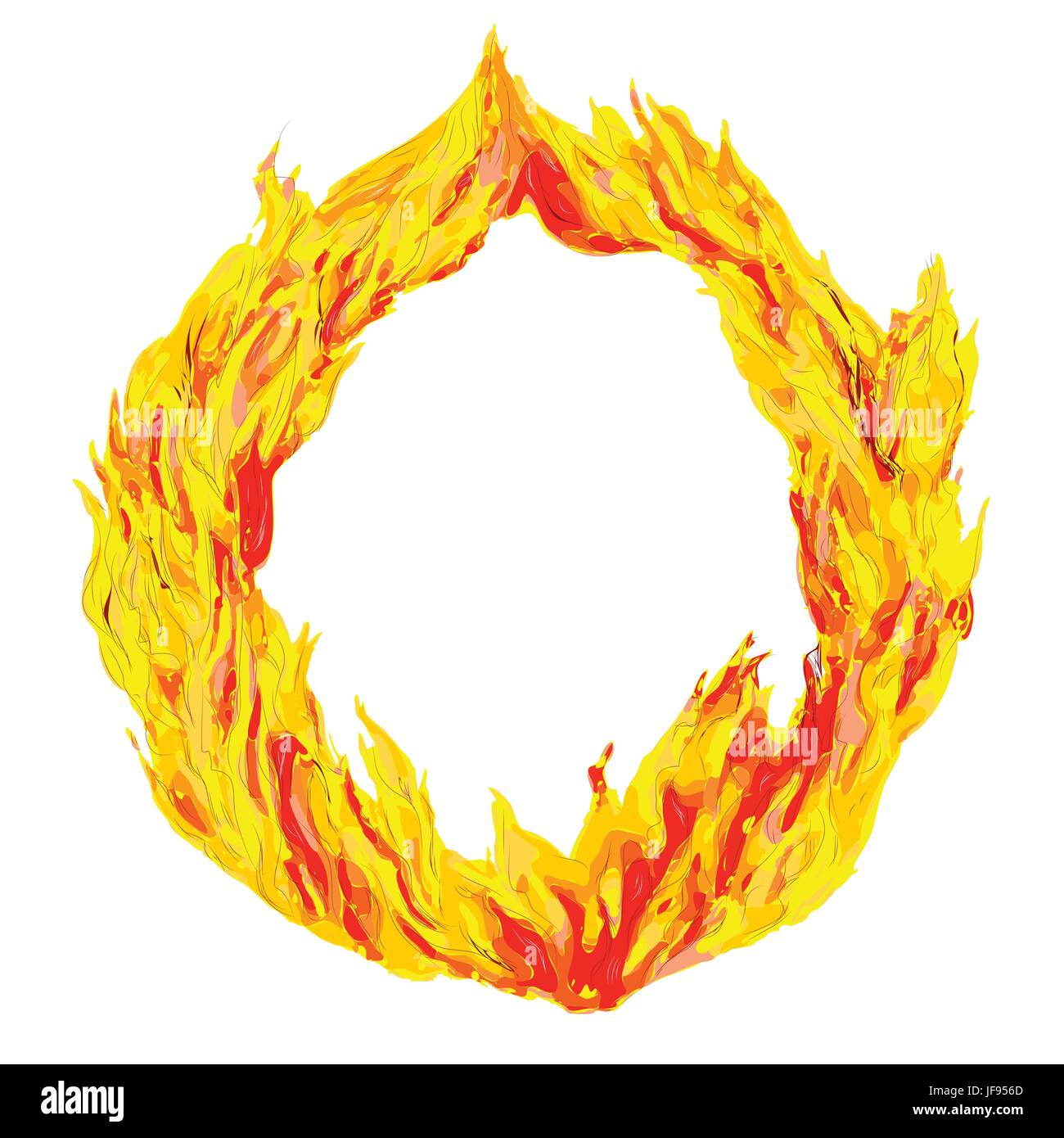 Fire conflagration fiery red yellow Stock Vector Images - Alamy