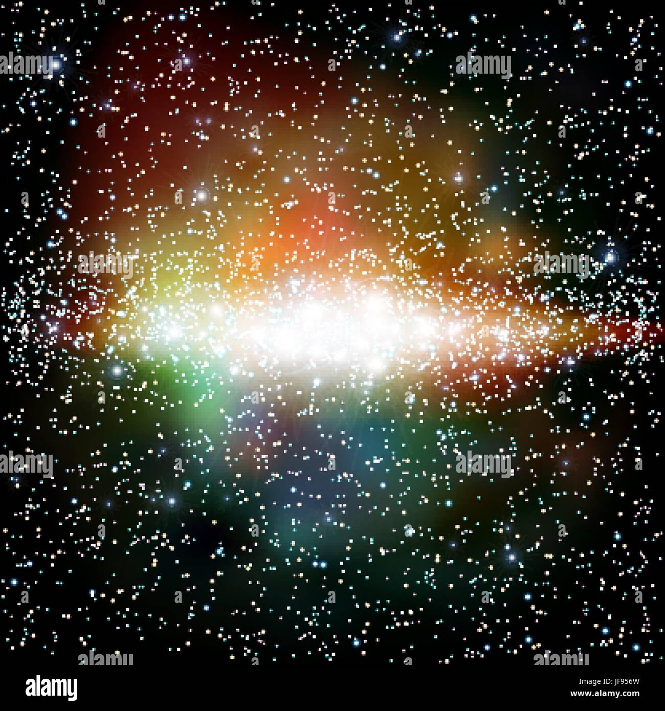 Colorful Universe filled with stars nebula and galaxy Stock Vector ...