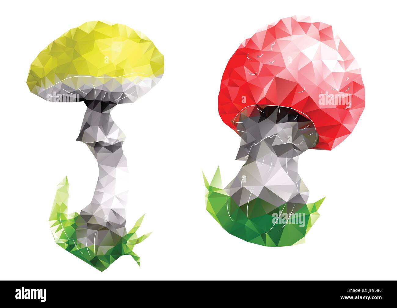 mushroom. triangular abstract design Stock Vector Image & Art - Alamy