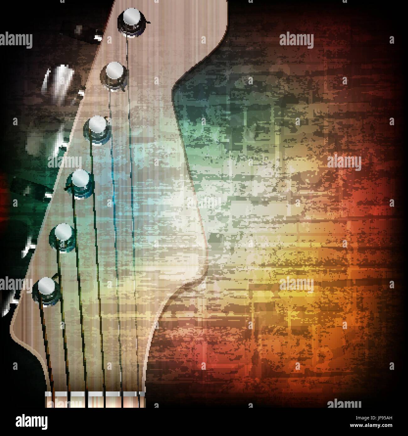 Abstract illustration electric guitar hi-res stock photography and ...