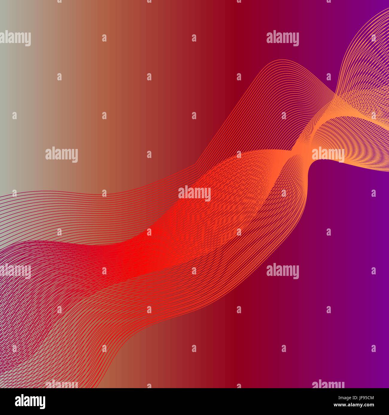 Abstract Red Wave Texture on Colored Background Stock Vector Image ...