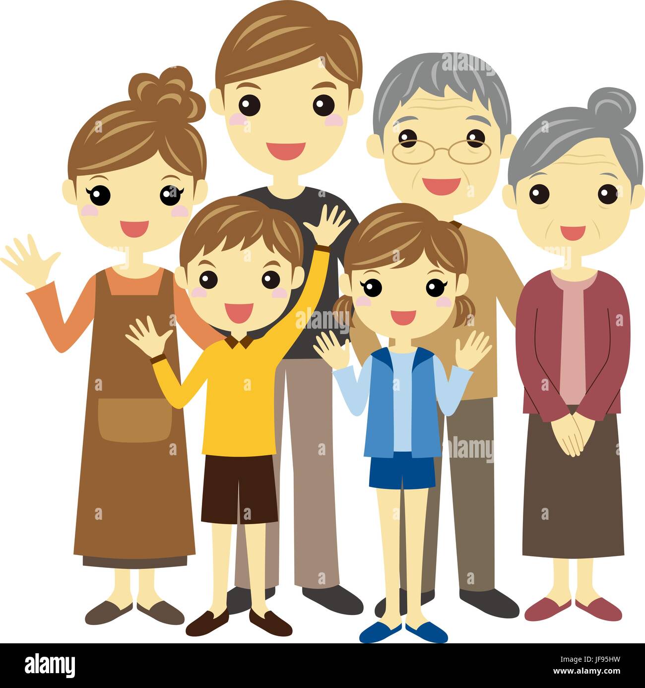 Three generation family Stock Vector Image & Art - Alamy