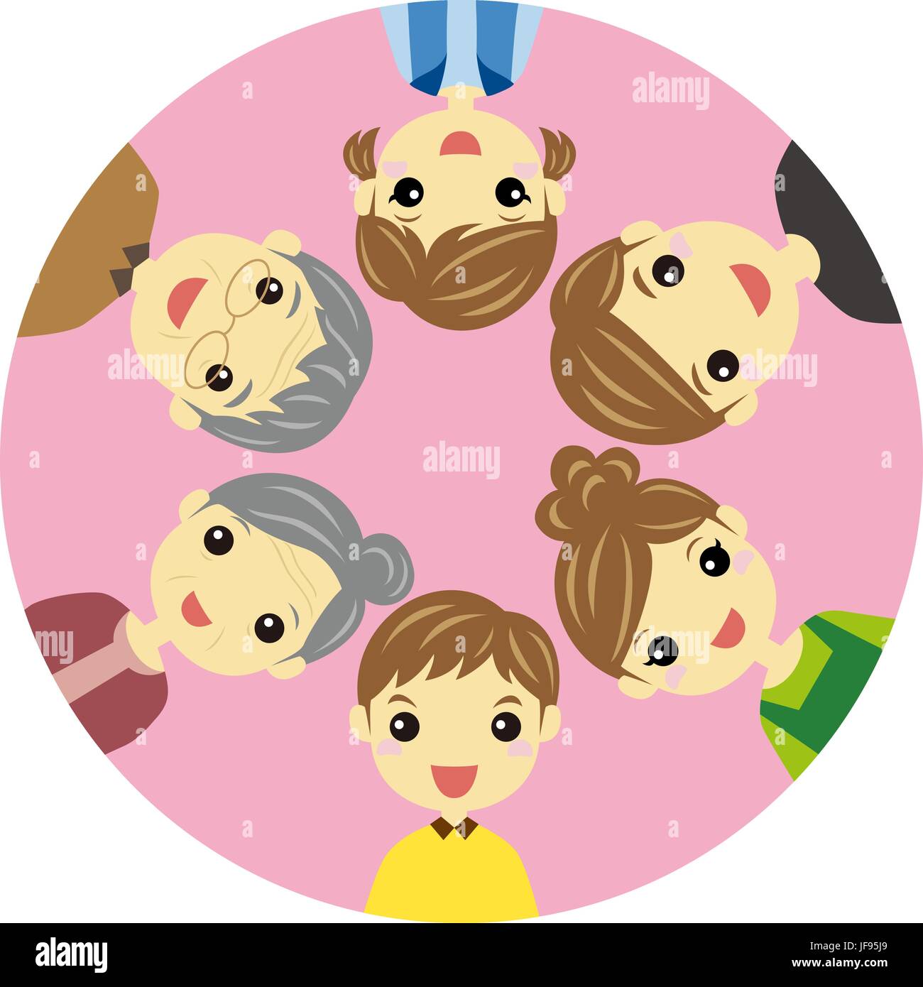 Three generation family Stock Vector Image & Art - Alamy