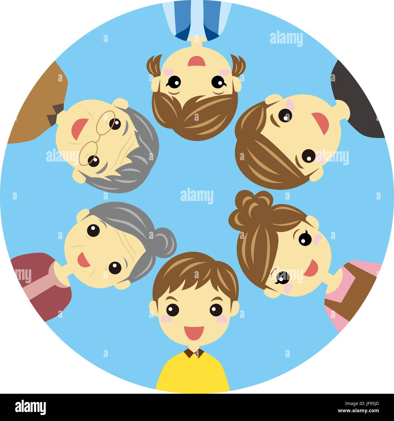 Three generation family Stock Vector Image & Art - Alamy