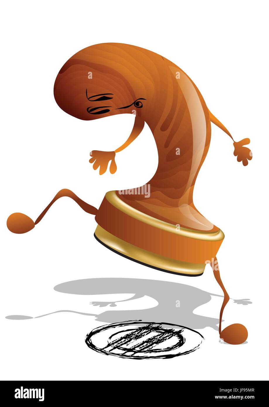 Wooden stamper Stock Vector Images - Alamy