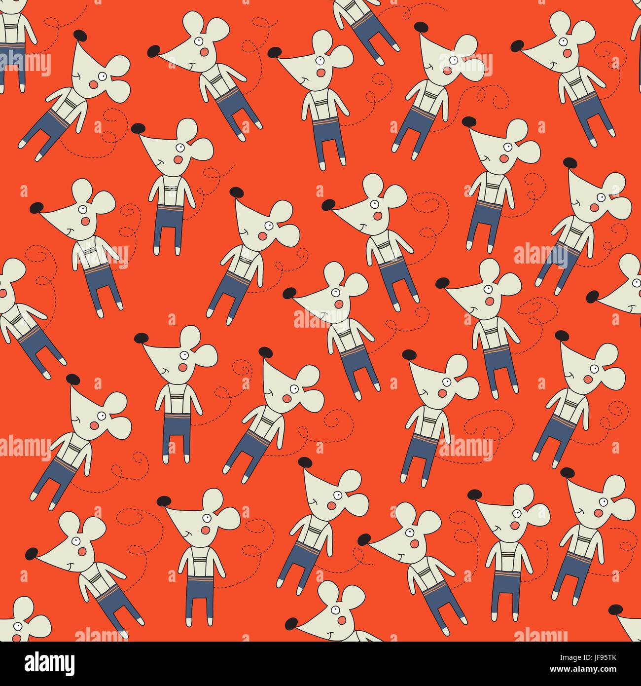 seamless pattern with mice Stock Vector Image & Art - Alamy