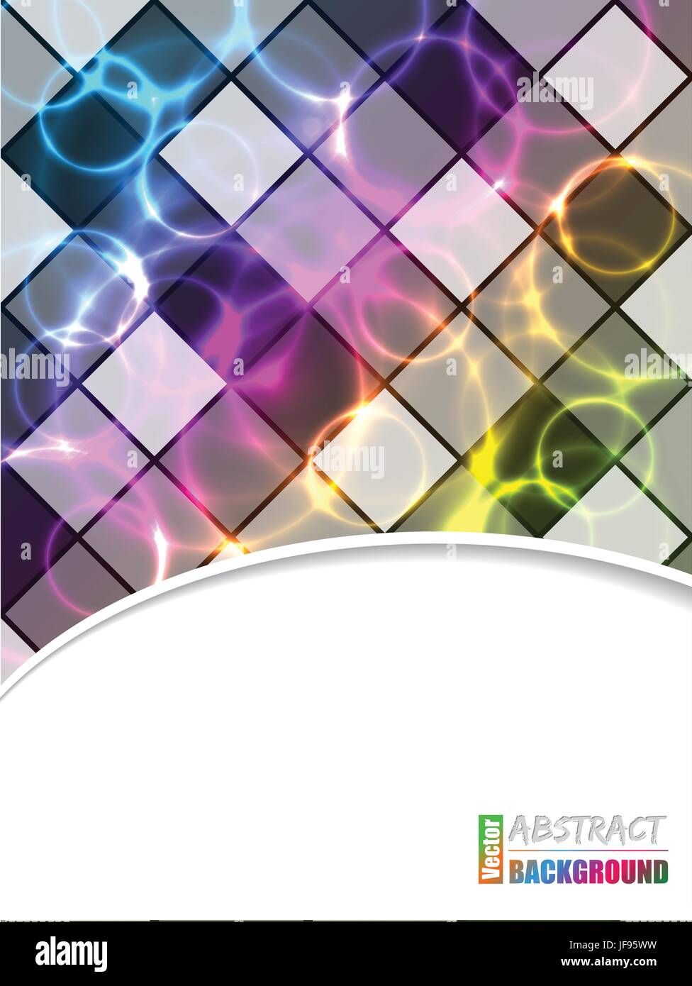 Cool brochure with plasma and laser effect Stock Vector Image & Art - Alamy