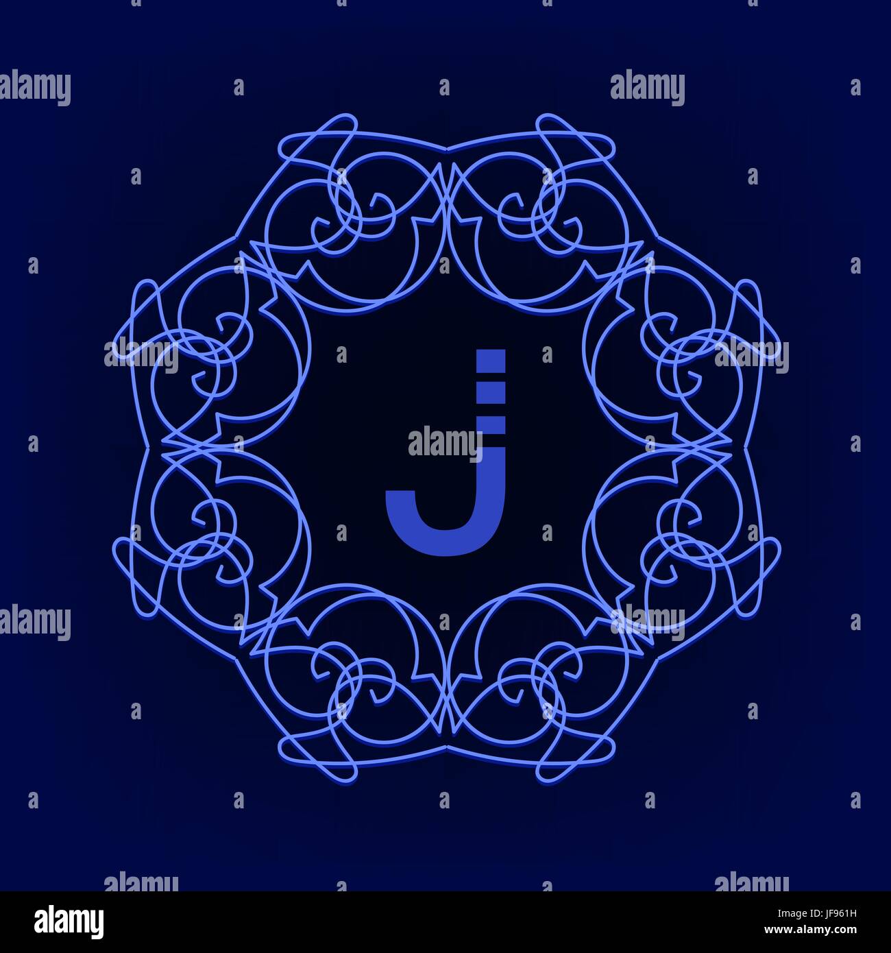 Simple monogram hi-res stock photography and images - Alamy