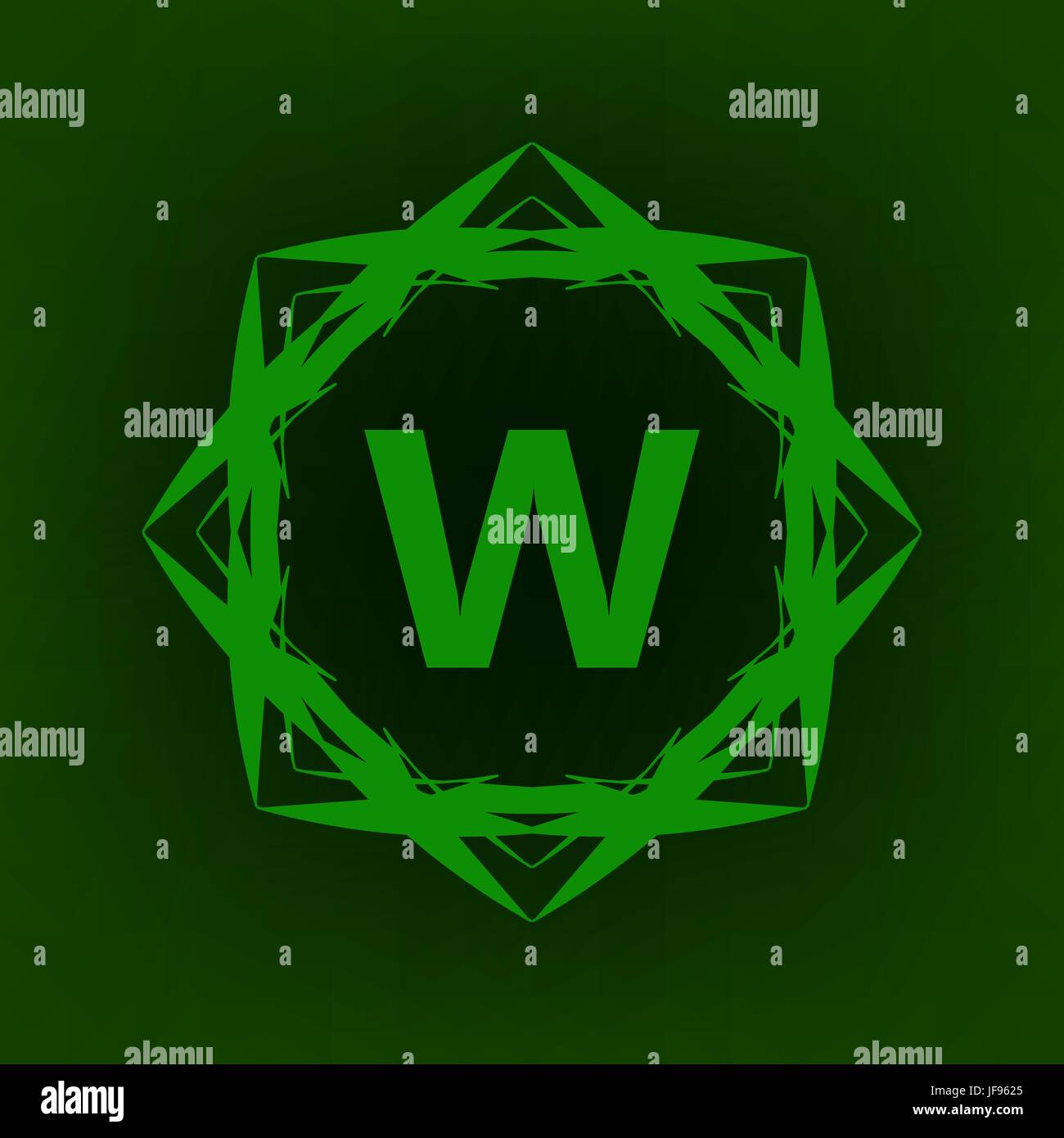 Simple Monogram Stock Vector Image & Art - Alamy