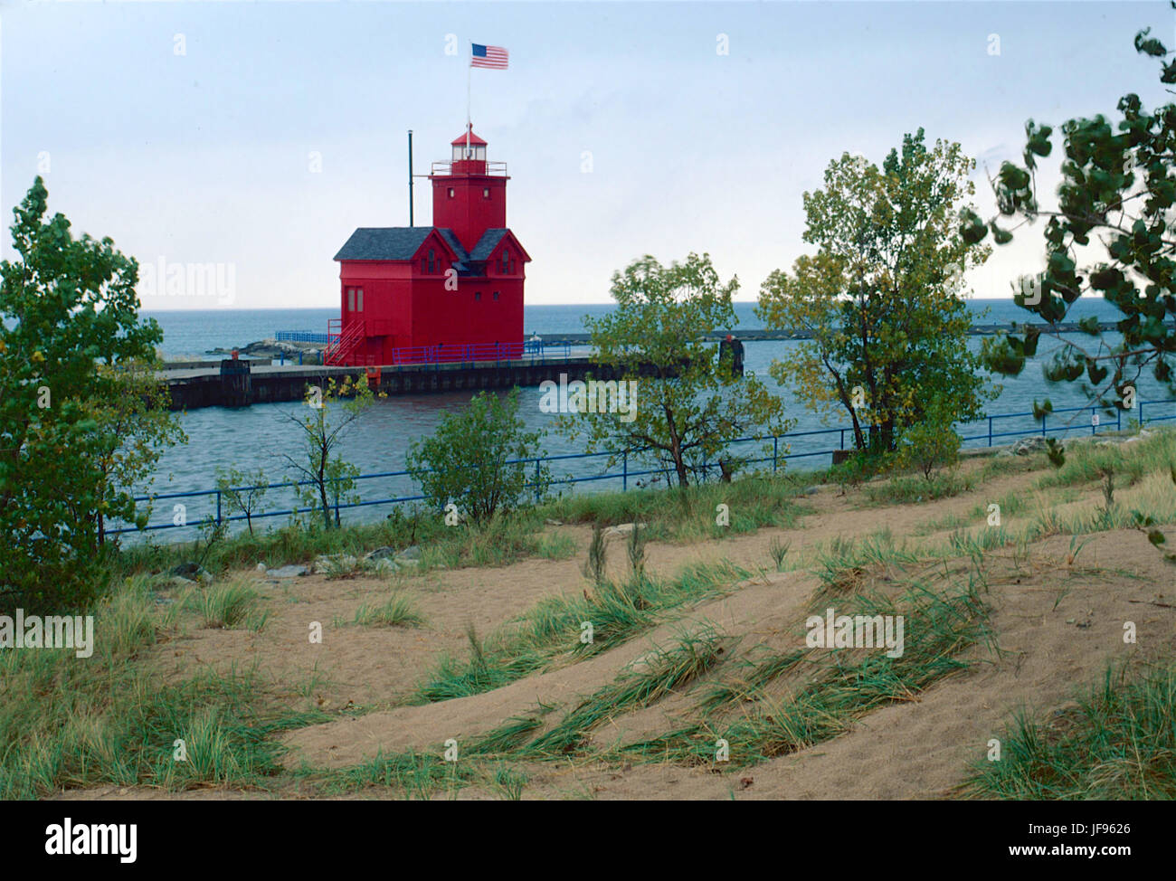 Big Red Lighthouse, Holland Michigan 10 14 Stock Photo - Alamy