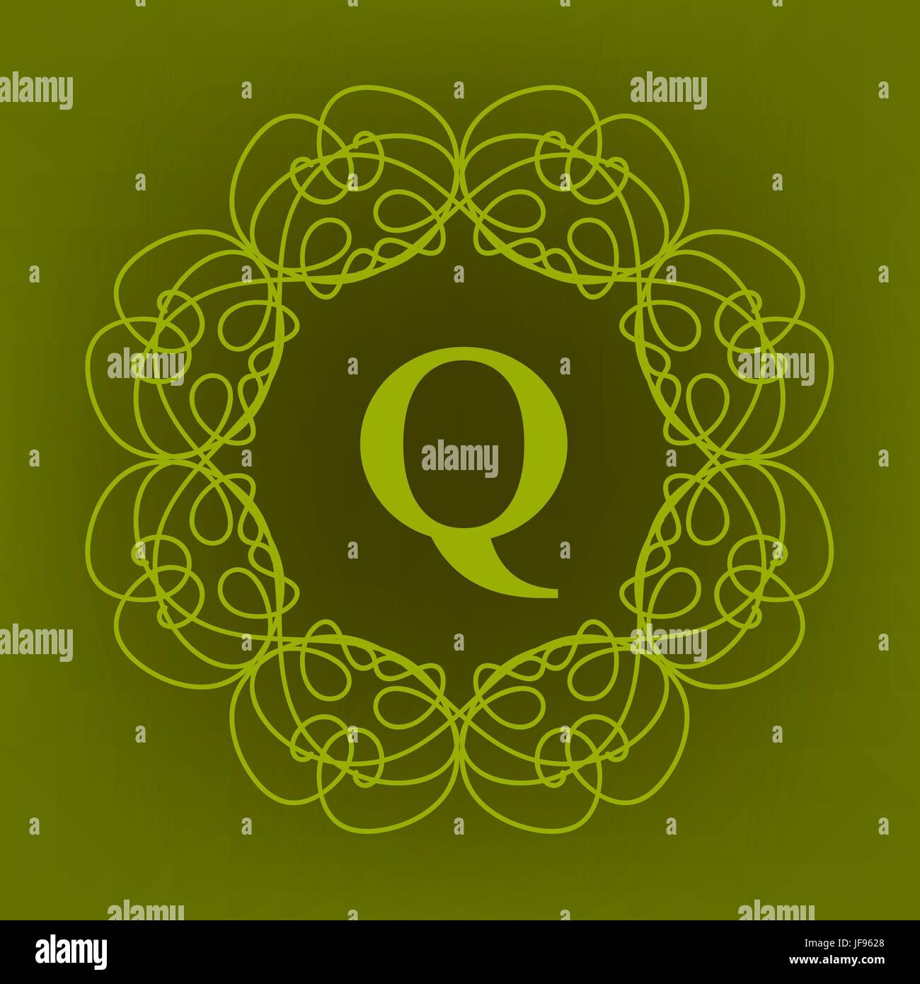 Simple monogram hi-res stock photography and images - Alamy