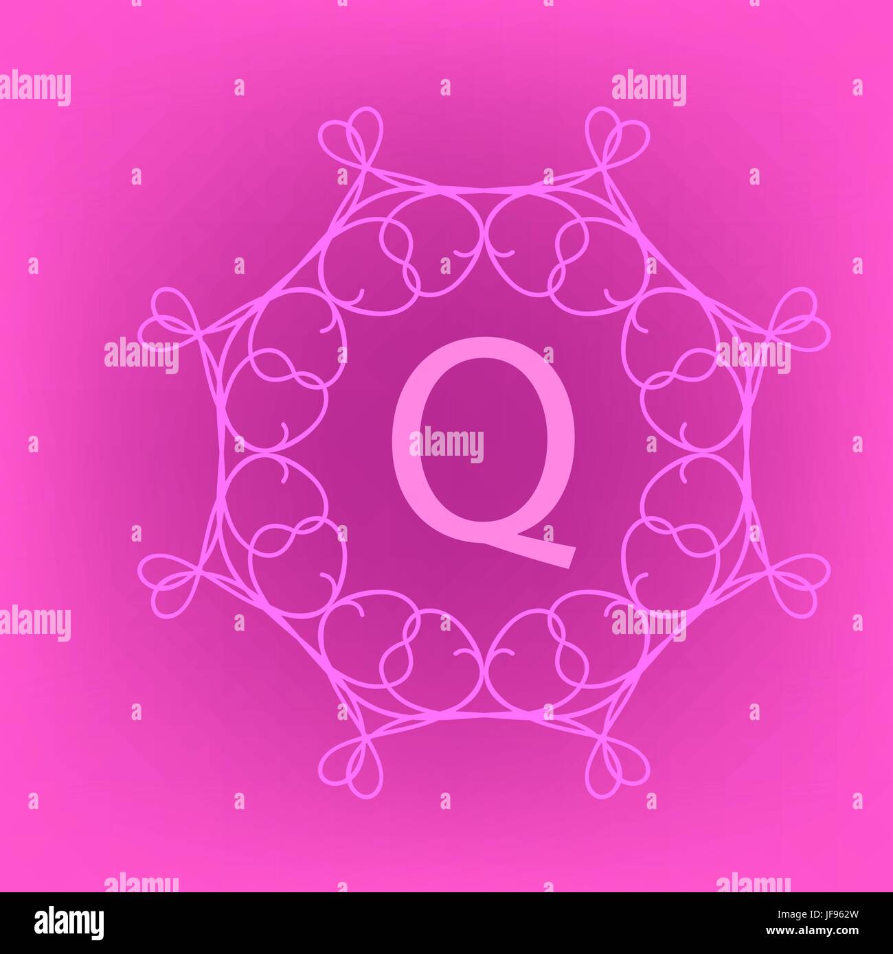 Simple Monogram Stock Vector Image & Art - Alamy