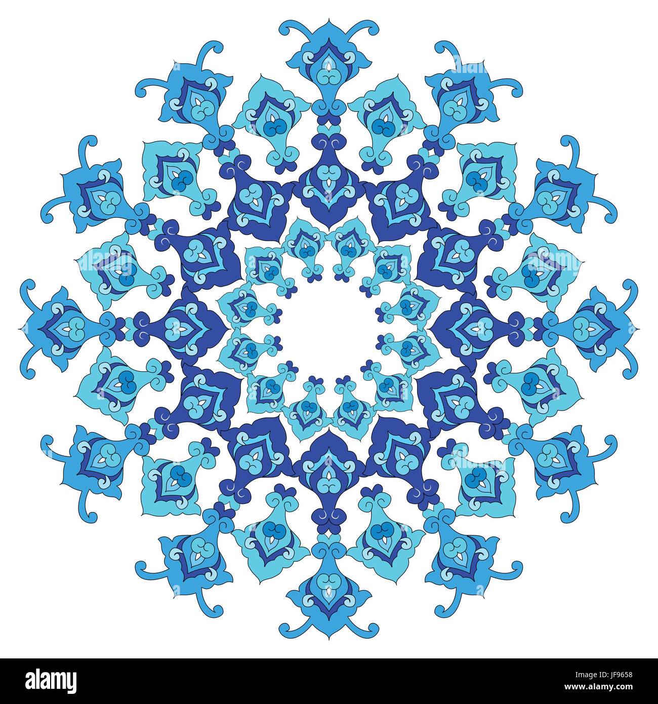 artistic ottoman pattern series eighty five Stock Vector Image & Art ...