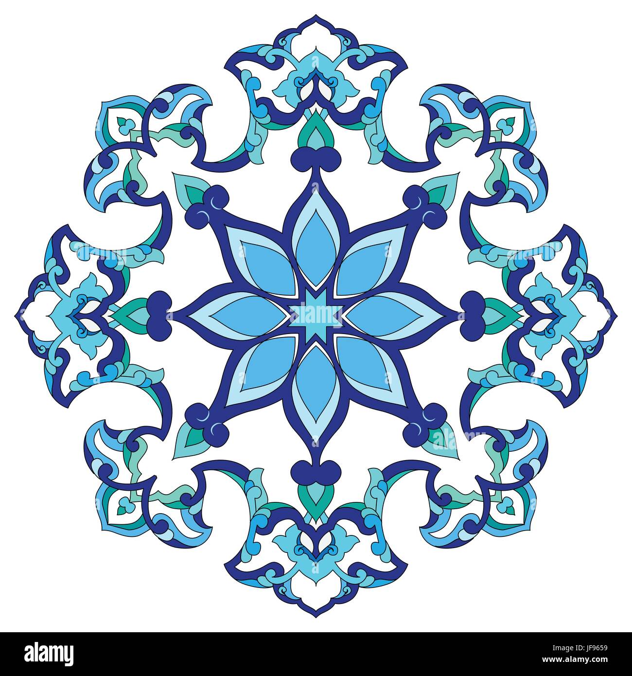 artistic ottoman pattern series eighty four Stock Vector Image & Art ...