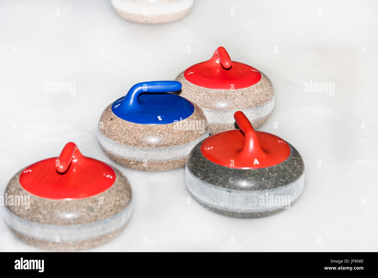Red curling stones hi-res stock photography and images - Alamy