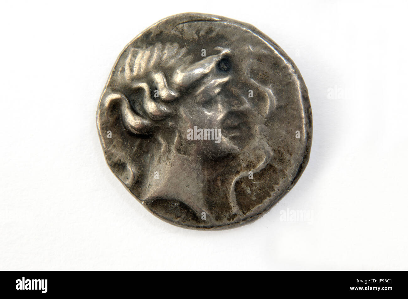 Roman silver coin Stock Photo - Alamy