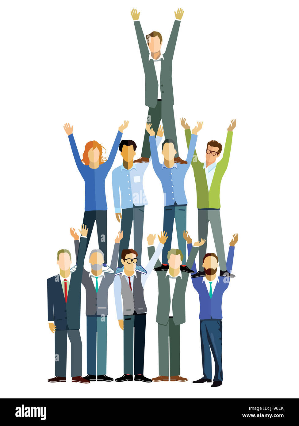 Teamwork successful Cut Out Stock Images & Pictures - Alamy